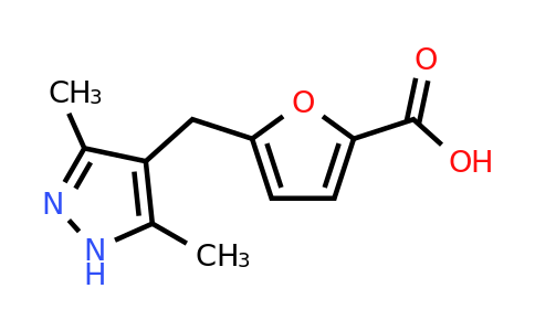 CAS 1030605-63-0 | 5-((3,5-Dimethyl-1H-pyrazol-4-yl)methyl)furan-2-carboxylic acid - Synblock