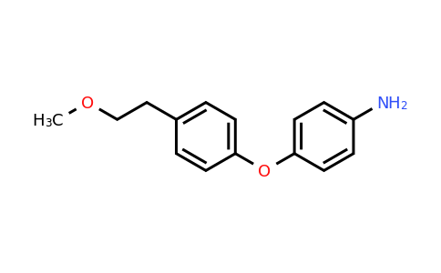 CAS 1099130-23-0 | 4-[4-(2-Methoxyethyl)phenoxy]aniline - Synblock