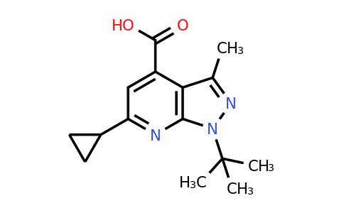 CAS 1118787-47-5 | 1-tert-Butyl-6-cyclopropyl-3-methyl-1H-pyrazolo[3,4-b]pyridine-4-carboxylic ...