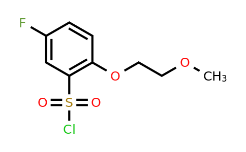 CAS 1174295-58-9 | 5-fluoro-2-(2-methoxyethoxy)benzene-1-sulfonyl chloride - Synblock