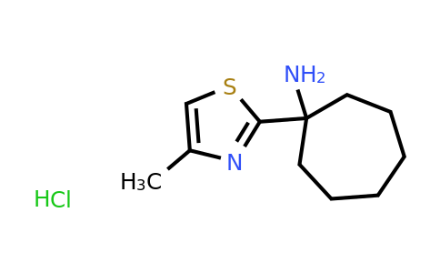 CAS 1193390-45-2 | 1-(4-Methyl-1,3-thiazol-2-yl)cycloheptan-1-amine hydrochloride - Synblock