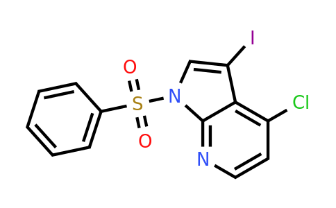 CAS 1203566-61-3 | 1-Benzenesulfonyl-4-chloro-3-iodo-7-azaindole - Synblock
