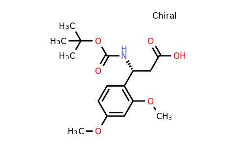 CAS 1228571-86-5 | (R)-3-Tert-butoxycarbonylamino-3-(2,4-dimethoxy-phenyl)-propionic acid - Synblock