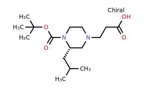 CAS 1240589-37-0 | (S)-3-(4-(Tert-butoxycarbonyl)-3-isobutylpiperazin-1-YL)propanoic acid - Synblock