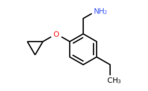 CAS 1243328-41-7 | (2-Cyclopropoxy-5-ethylphenyl)methanamine - Synblock
