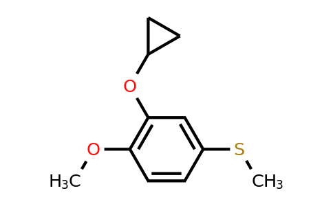 CAS 1243344-67-3 | (3-Cyclopropoxy-4-methoxyphenyl)(methyl)sulfane ...