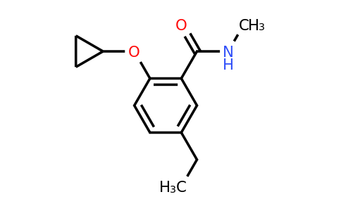 CAS 1243375-72-5 | 2-Cyclopropoxy-5-ethyl-N-methylbenzamide - Synblock