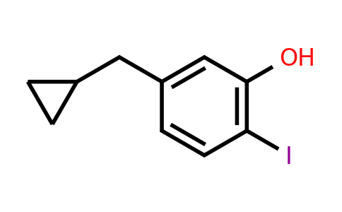 CAS 1243386-70-0 | 5-(Cyclopropylmethyl)-2-iodophenol - Synblock