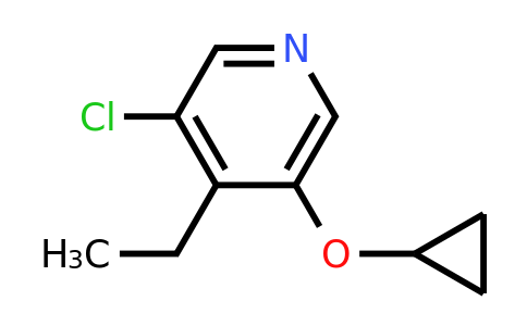 CAS 1243461-23-5 | 3-Chloro-5-cyclopropoxy-4-ethylpyridine - Synblock