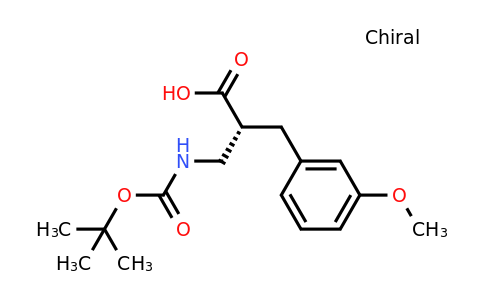 CAS 1260596-57-3 | (R)-2-(Tert-butoxycarbonylamino-methyl)-3-(3-methoxy-phenyl)-propionic acid ...