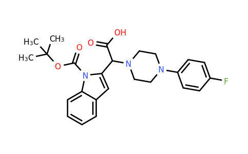 CAS 1260640-97-8 | 2-{Carboxy-[4-(4-fluoro-phenyl)-piperazin-1-yl]-methyl}-indole-1-carboxylic ...