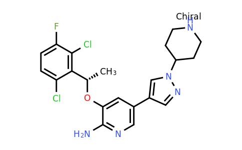 CAS 1374356-45-2 | (S)-3-(1-(2,6-Dichloro-3-fluorophenyl)ethoxy)-5-(1-(piperidin-4-YL)-1H ...