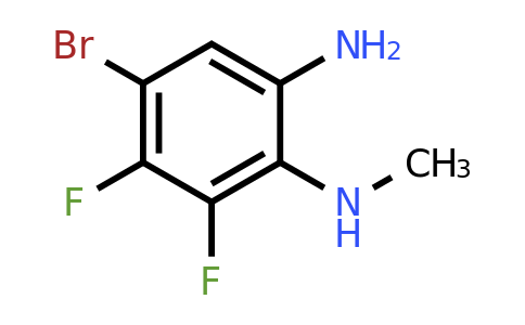 CAS 1381944-38-2 | 4-Bromo-5,6-difluoro-1-N-methylbenzene-1,2-diamine - Synblock