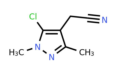 CAS 1599242-32-6 | 2-(5-chloro-1,3-dimethyl-1H-pyrazol-4-yl)acetonitrile - Synblock