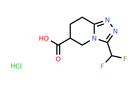 CAS 2155855-15-3 | 3-(difluoromethyl)-5H,6H,7H,8H-[1,2,4]triazolo[4,3-a]pyridine-6-carboxylic ...