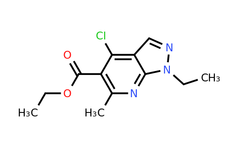 CAS 41095-07-2 | ethyl 4-chloro-1-ethyl-6-methyl-1H-pyrazolo[3,4-b]pyridine-5-carboxylate - Synblock
