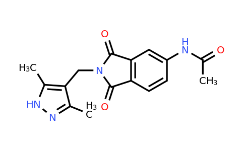 CAS 50698-85-6 | N-(2-((3,5-Dimethyl-1H-pyrazol-4-yl)methyl)-1,3-dioxoisoindolin-5-yl)acetamide ...
