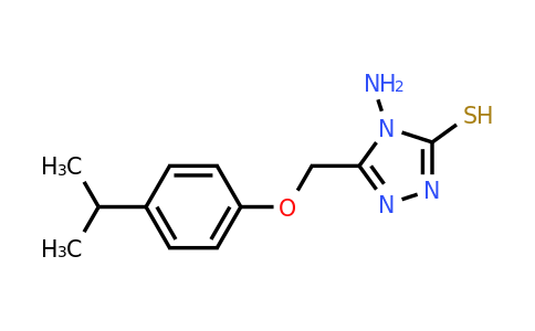 CAS 851116-12-6 | 4-amino-5-{[4-(propan-2-yl)phenoxy]methyl}-4H-1,2,4 ...