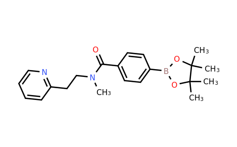 CAS 864759-42-2 | N-Methyl-N-(2-(pyridin-2-yl)ethyl)-4-(4,4,5,5-tetramethyl-1,3,2-dioxaborolan-2 ...