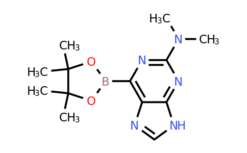 2-(Dimethylamino)-9H-purin-6-ylboronic acid pinacol ester - Synblock